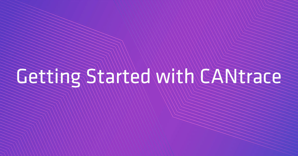 Getting Started with CANtrace - TK Engineering Oy