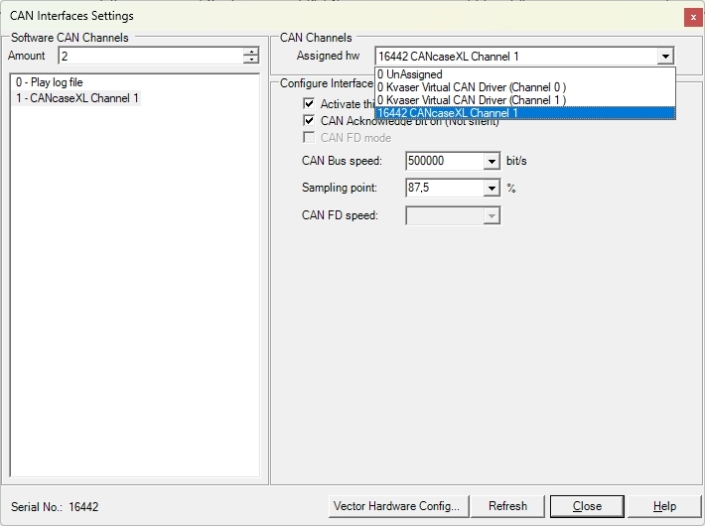 Vector Settings - TK Engineering Oy